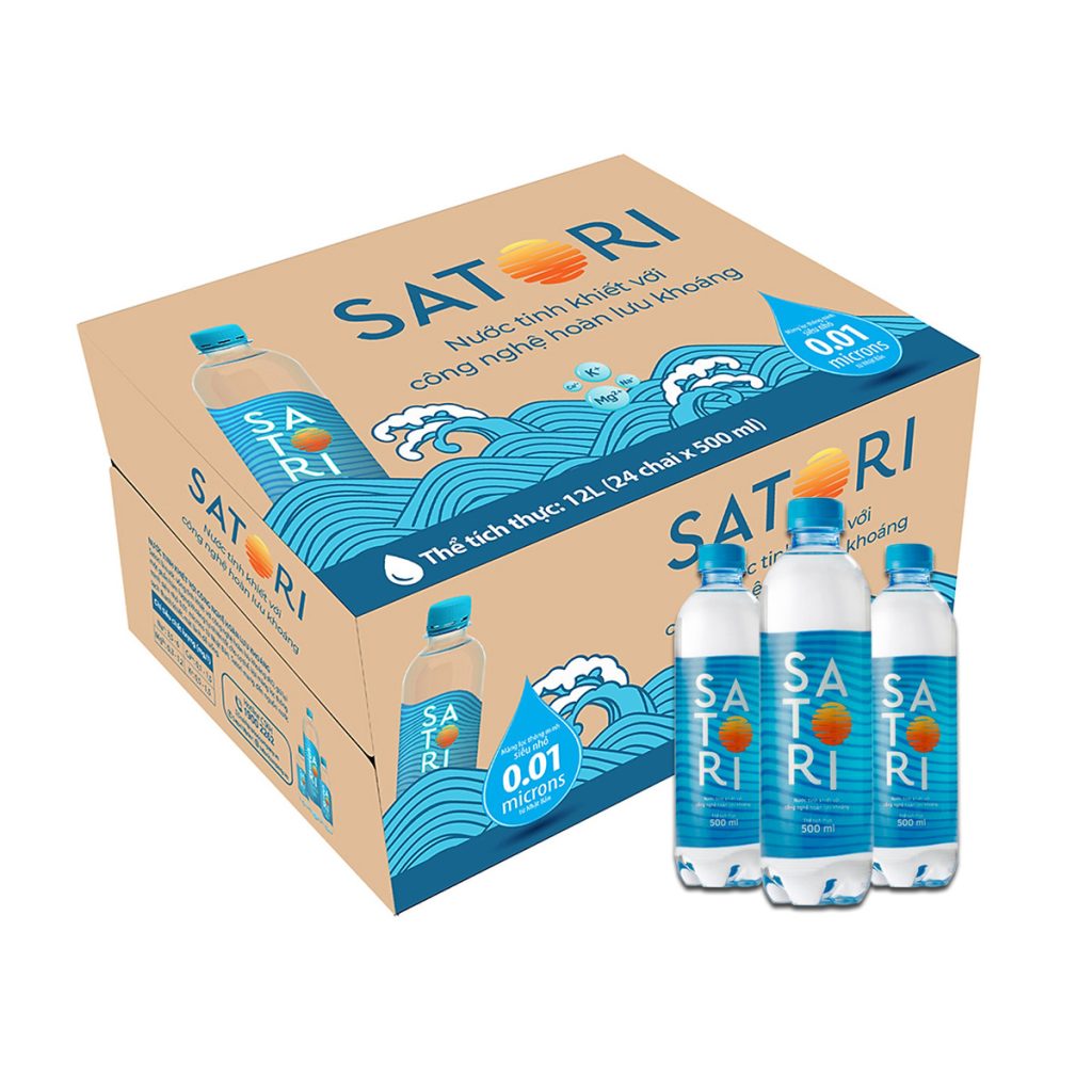 Nước suối Satori 500ml ( thùng 24 chai) - Nước uống Lê Đức
